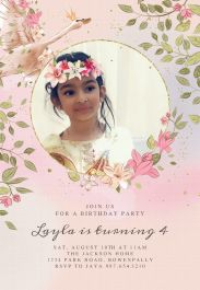 Buy Birthday Invitation Photo Card for Children Online | Haati