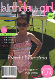 Buy Birthday Girl Magazine Cover Photo Upload Card Online